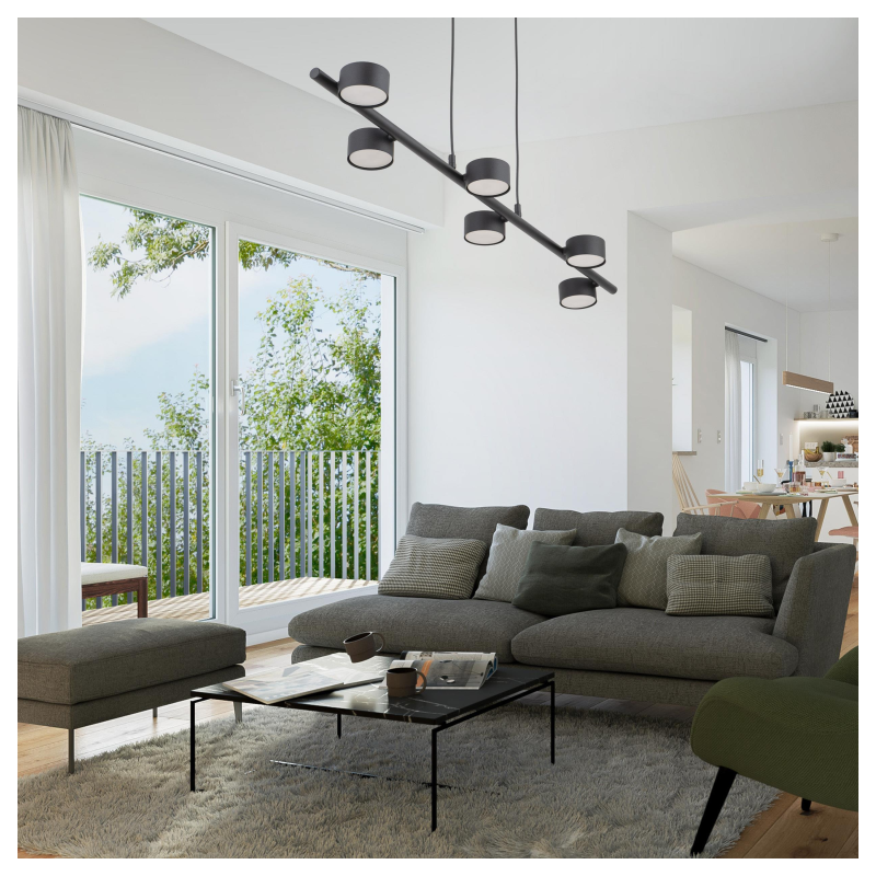 TK-Lighting AVIA BLACK 6 4694