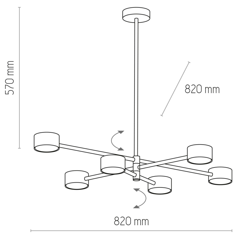 TK-Lighting DORA 6 6418